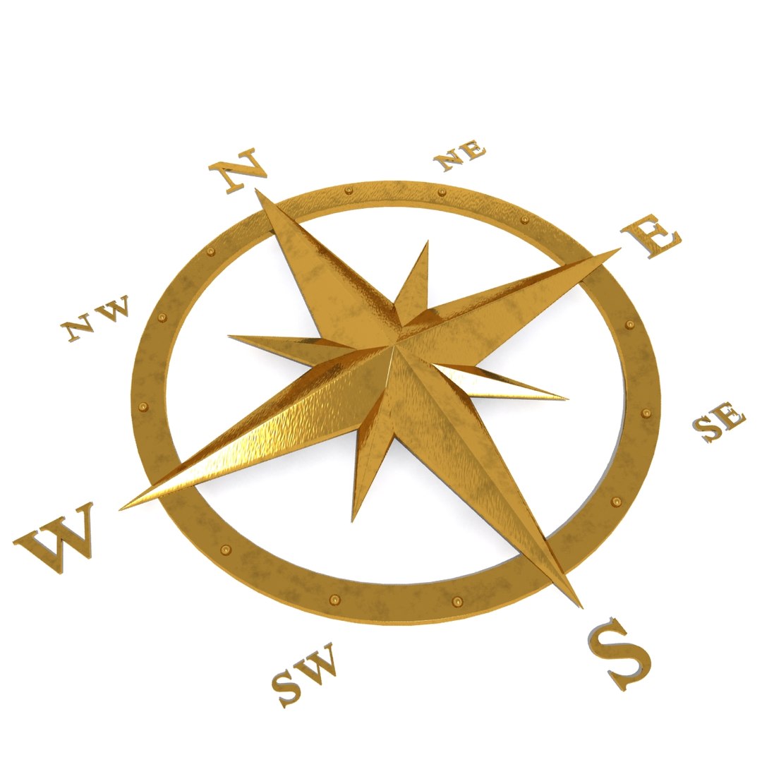 3d Model Compas Rose