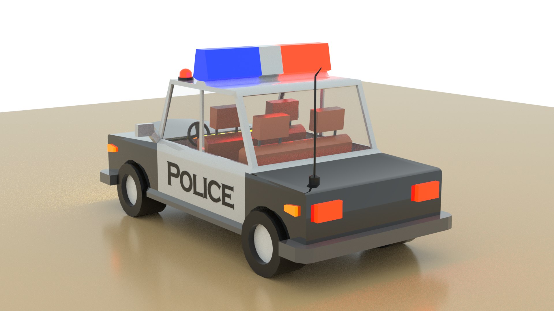 3D Police Car Model - TurboSquid 1819511