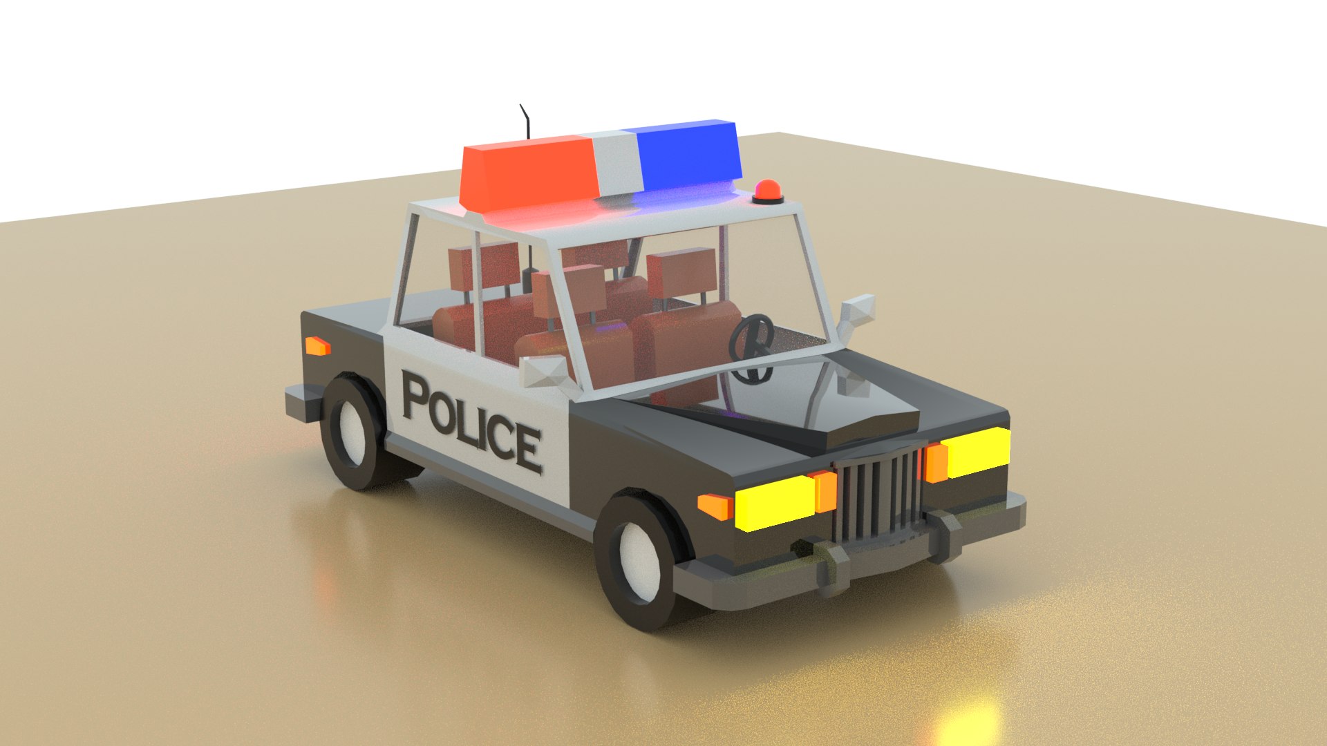 3D Police Car Model - TurboSquid 1819511
