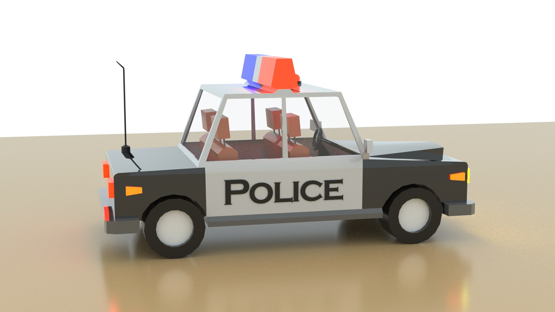 3D Police Car Model - TurboSquid 1819511