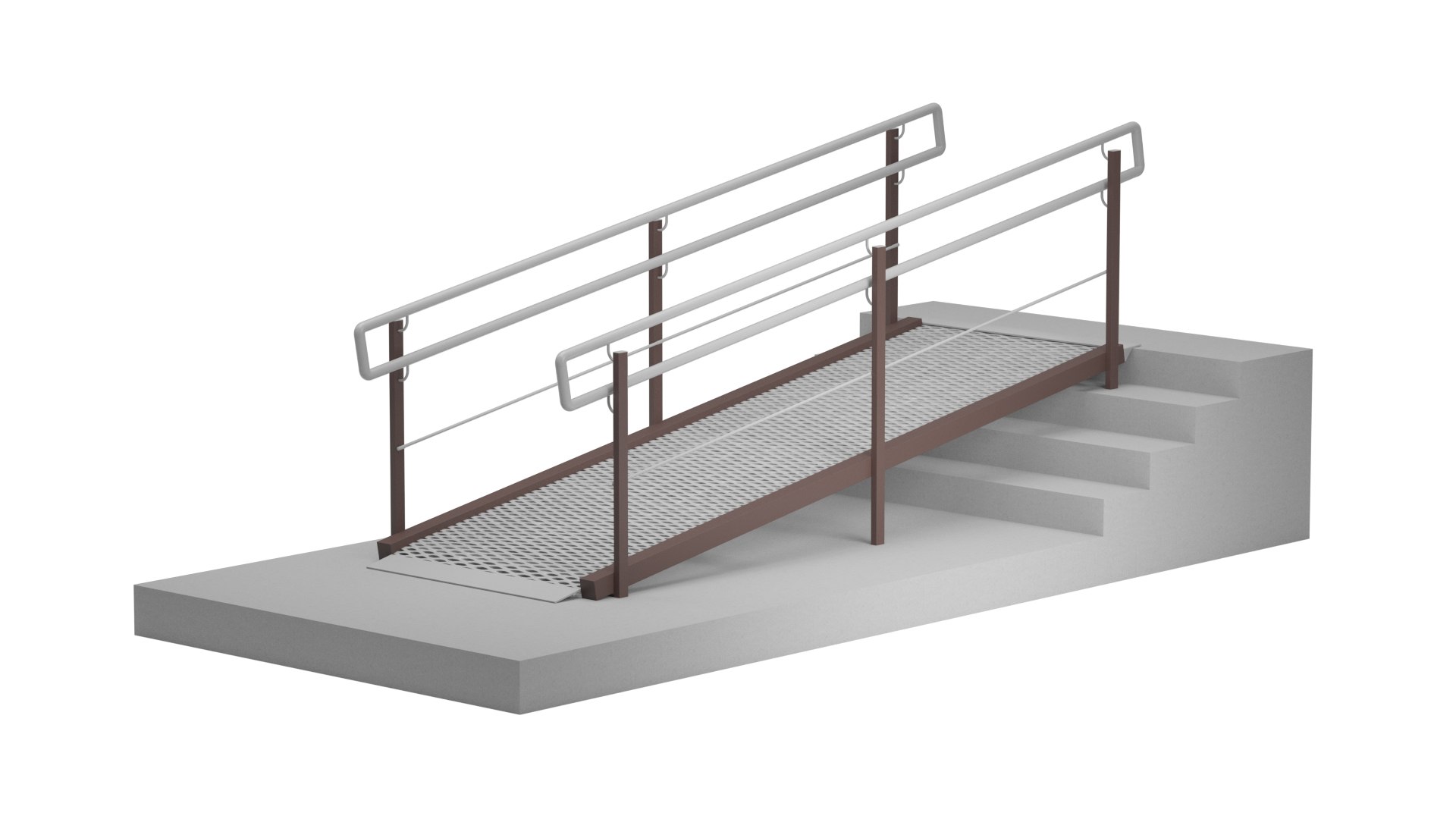Metal Ramp 3D Model - TurboSquid 2075657