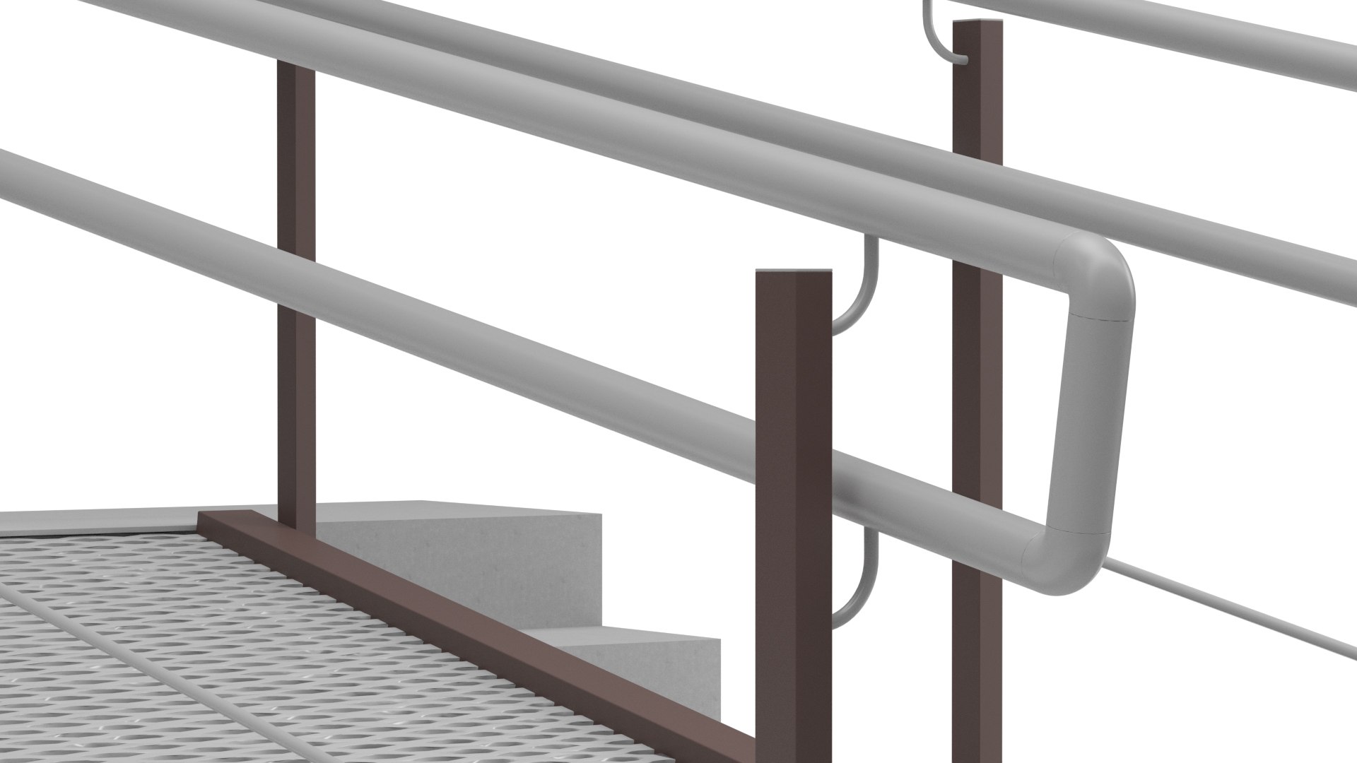 Metal Ramp 3D Model - TurboSquid 2075657