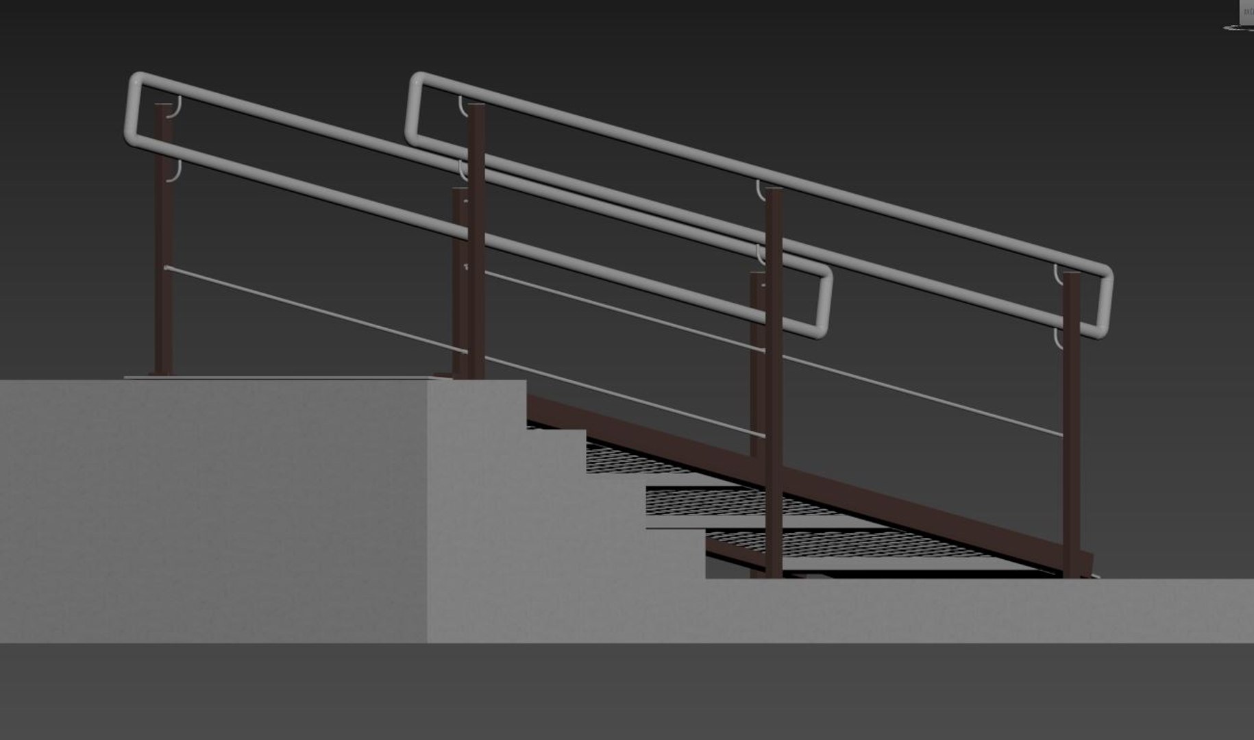 Metal Ramp 3D Model - TurboSquid 2075657