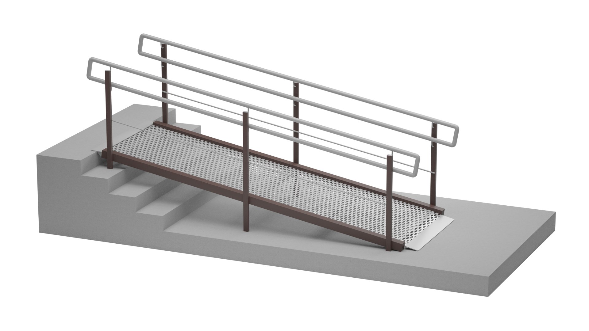 Metal Ramp 3D Model - TurboSquid 2075657