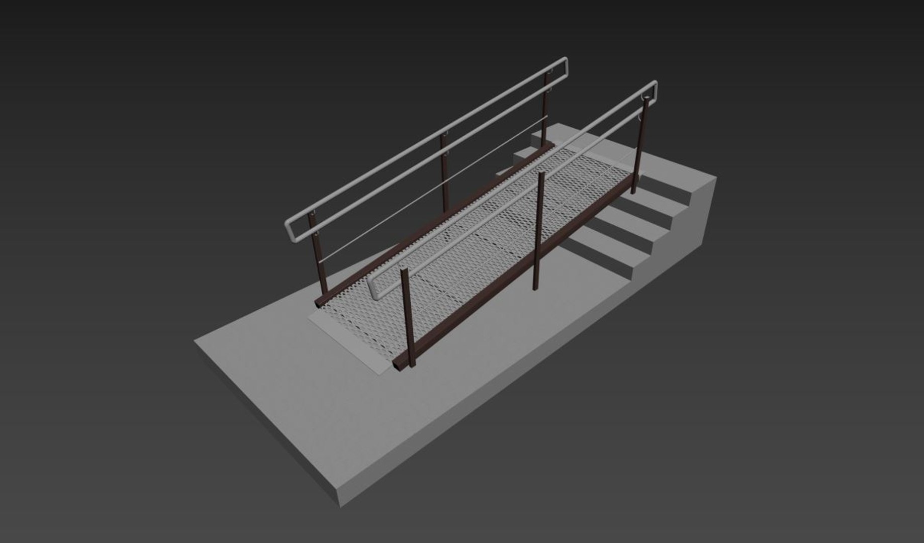 Metal Ramp 3D Model - TurboSquid 2075657