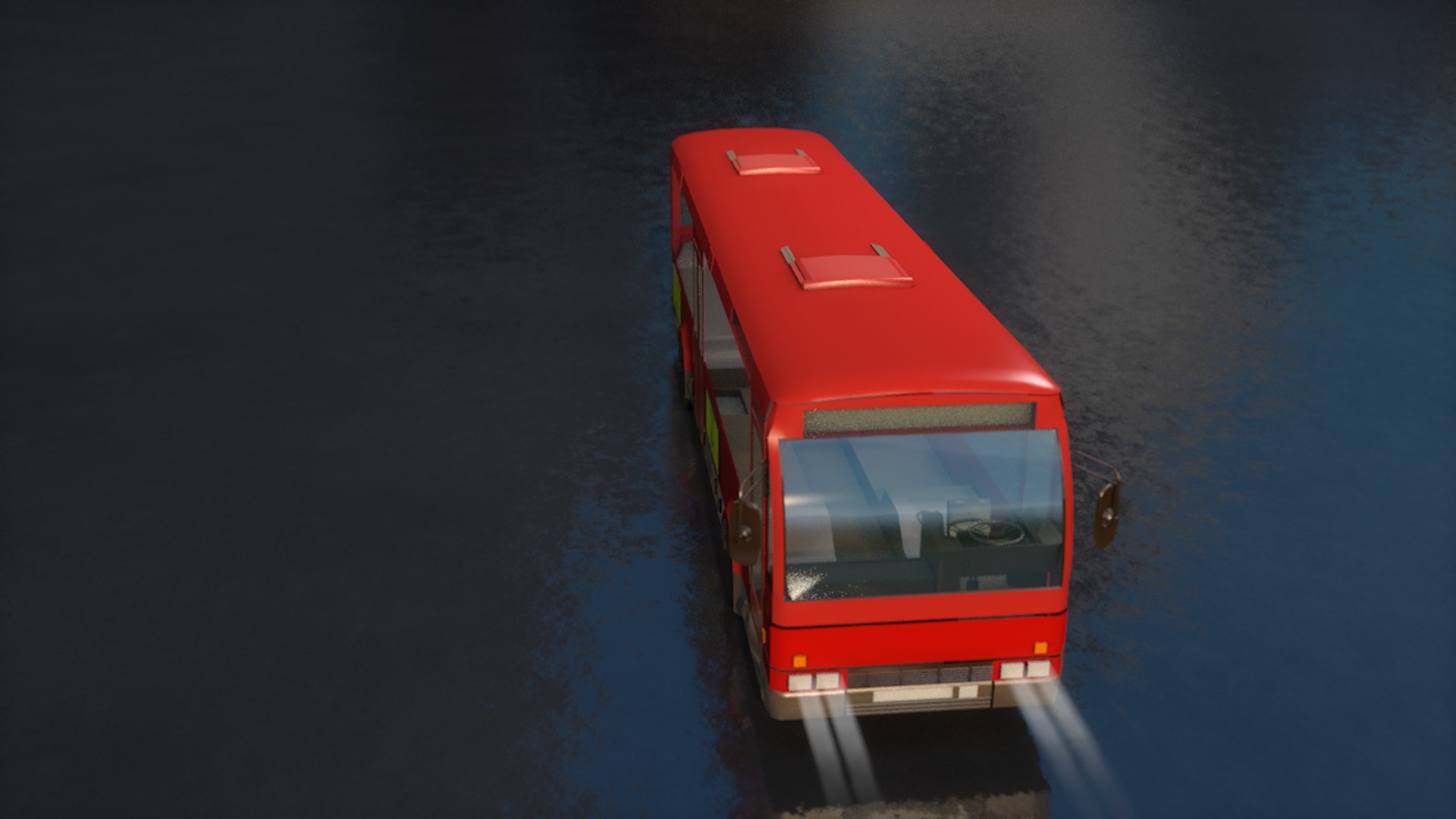3D Model Emt Red Bus - TurboSquid 1472860