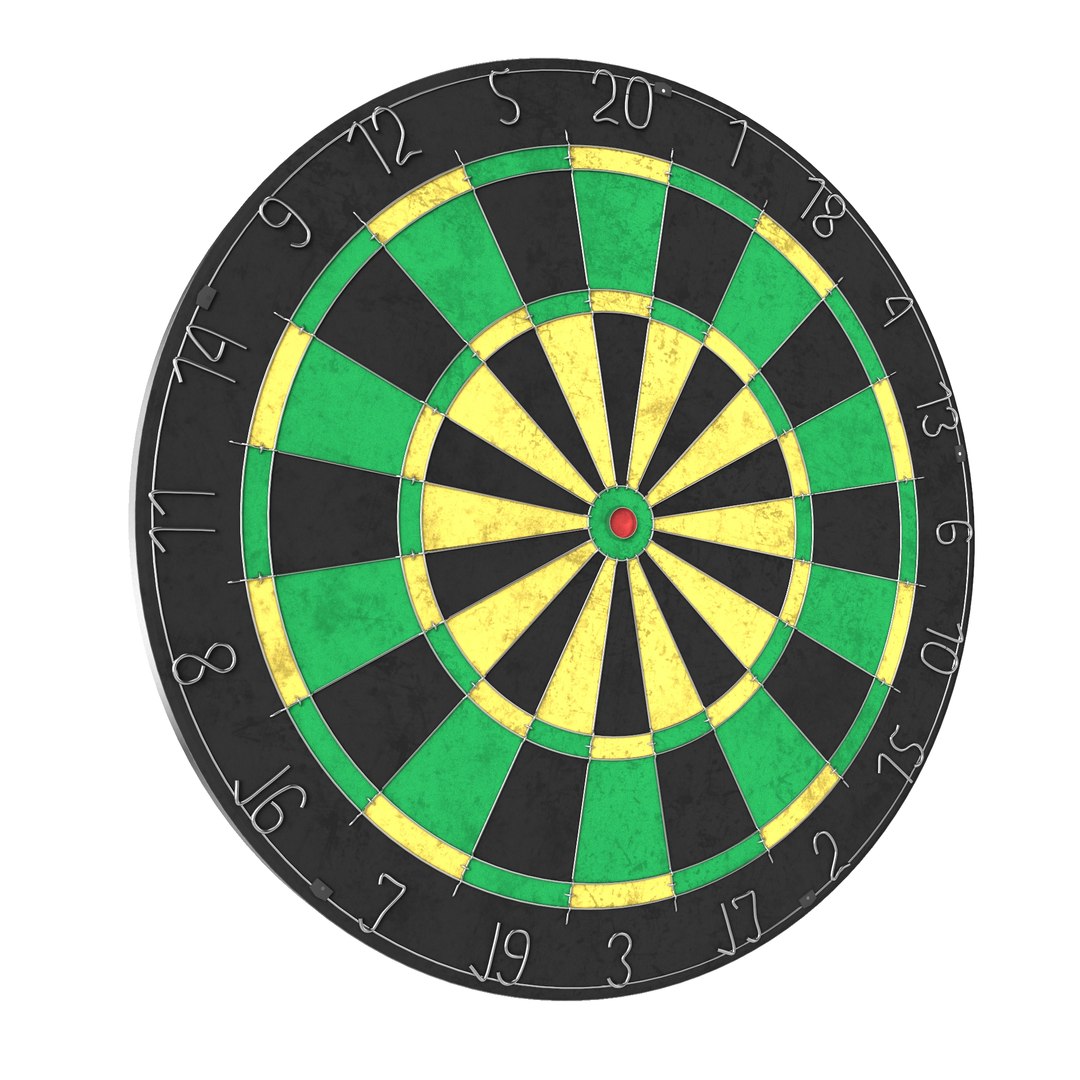 Darts target game 3D model - TurboSquid 1814015