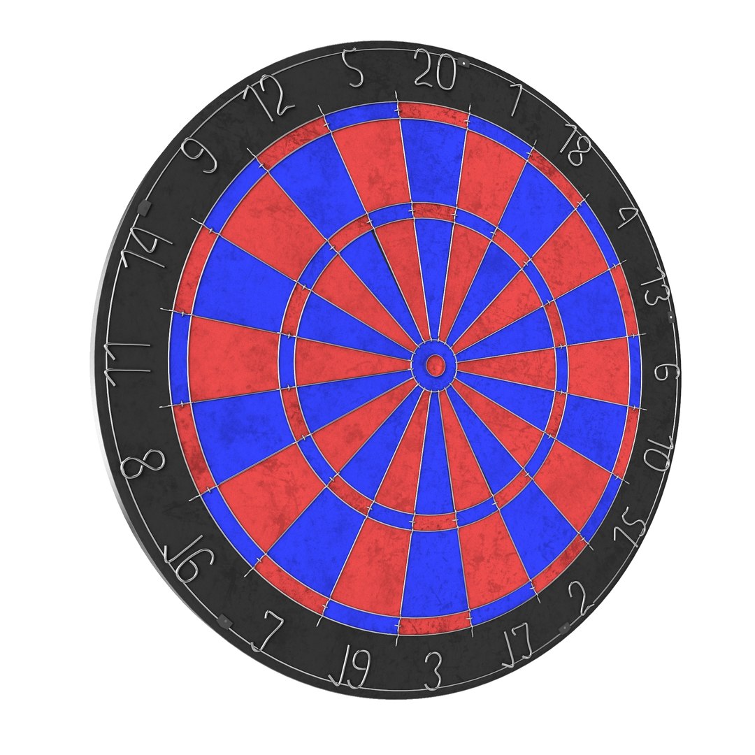 Darts target game 3D model - TurboSquid 1814015