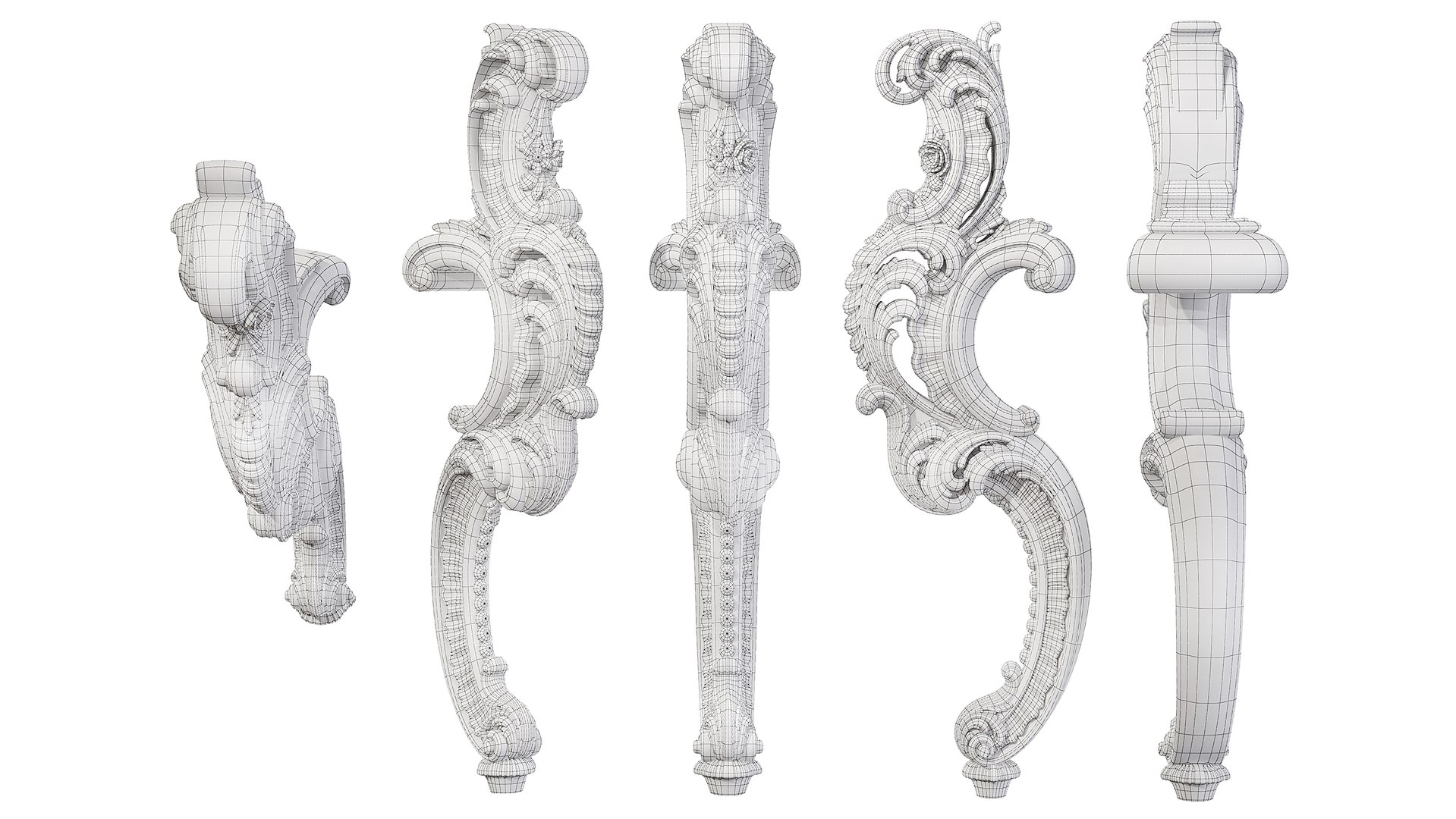 3D Model Classic Leg 040 - TurboSquid 1954398