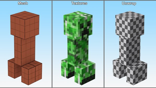 modelo 3d Personaje Creeper de Minecraft - TurboSquid 2292418