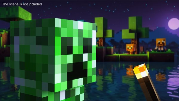 modelo 3d Personaje Creeper de Minecraft - TurboSquid 2292418