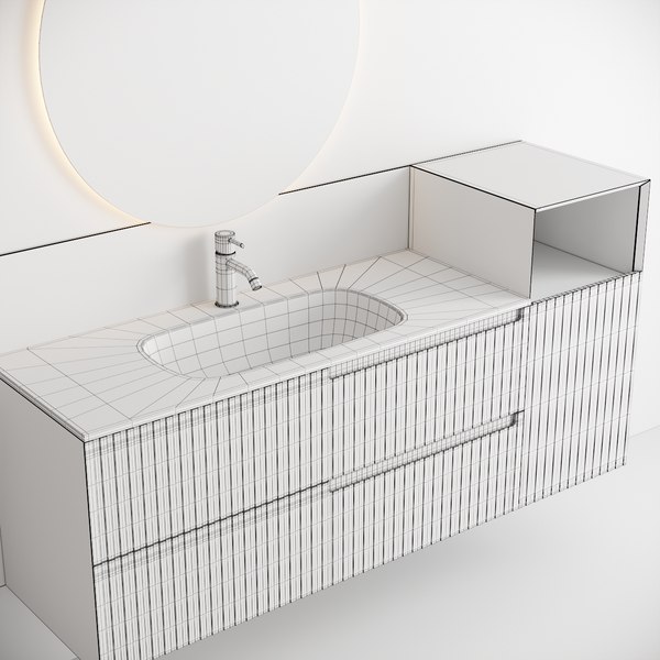 Synergy vanity unit 3D model - TurboSquid 1511195