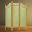 retro folding screen old style 3d 3ds
