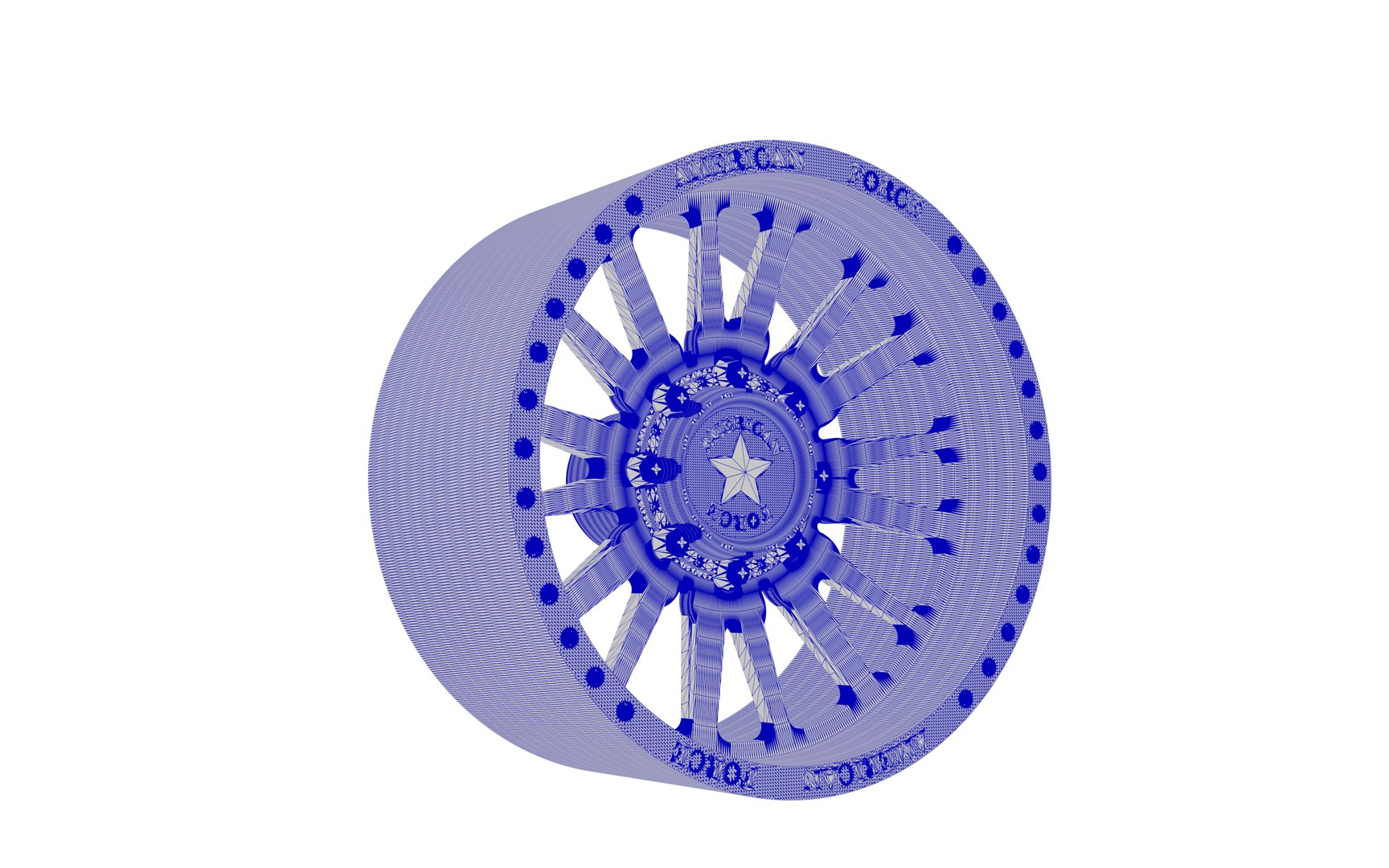 AMERICAN RACING CK10 QUANTUM CC WHEEL RIM 3D - TurboSquid 2147667