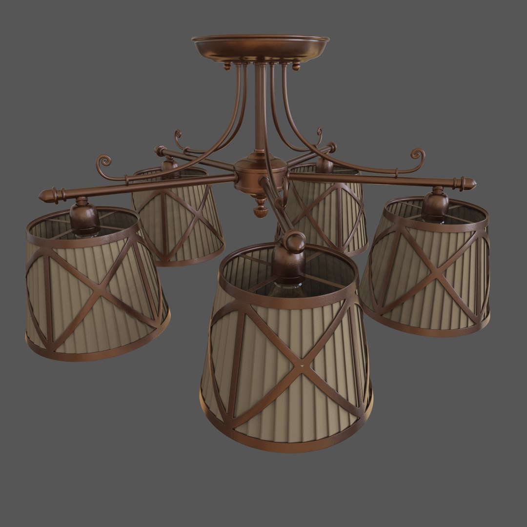 Chandelier Blitz 5-point 8260-45 3D Model - TurboSquid 1892543