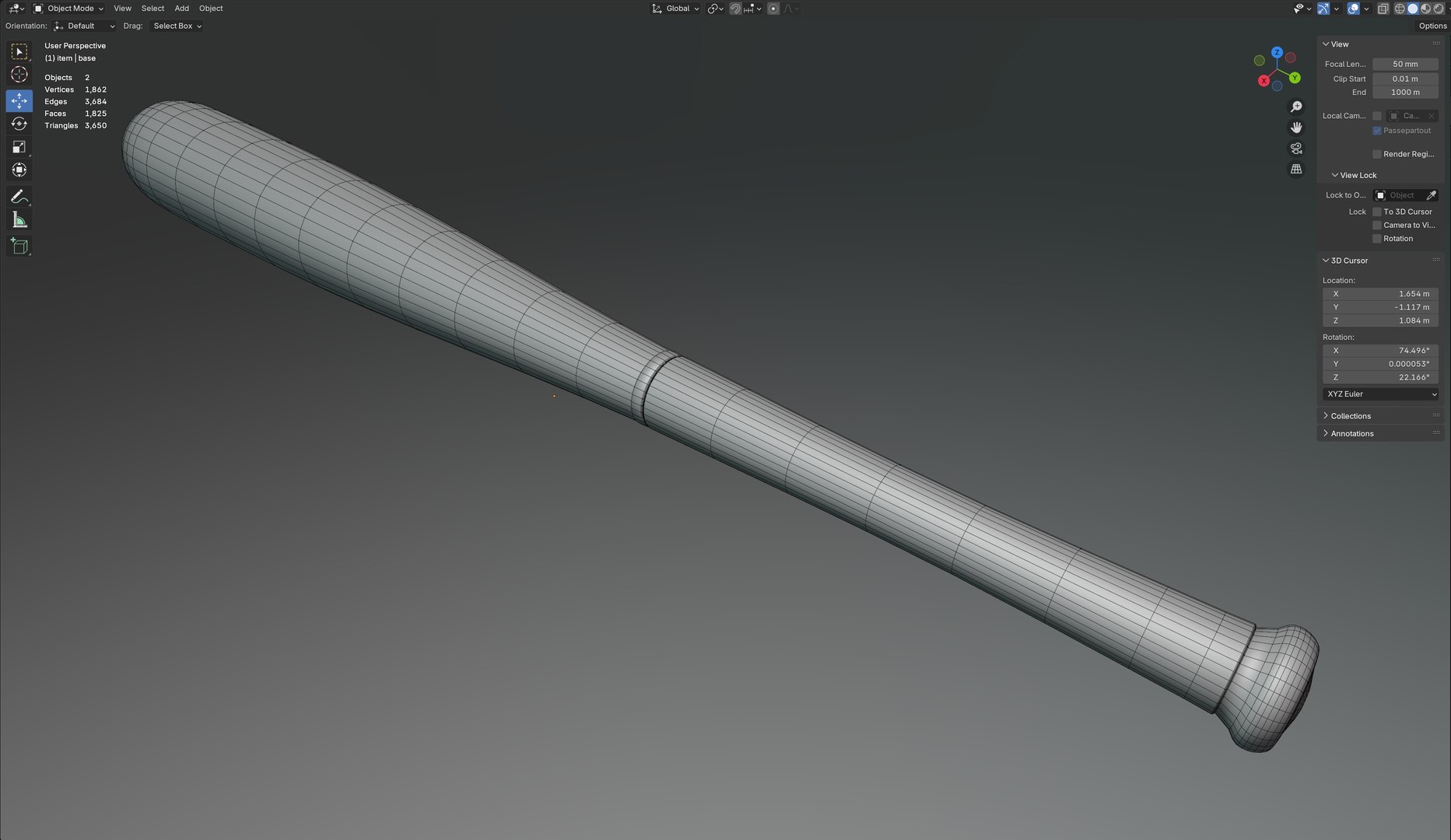 3D Model Baseball Bat Collection - TurboSquid 2450609