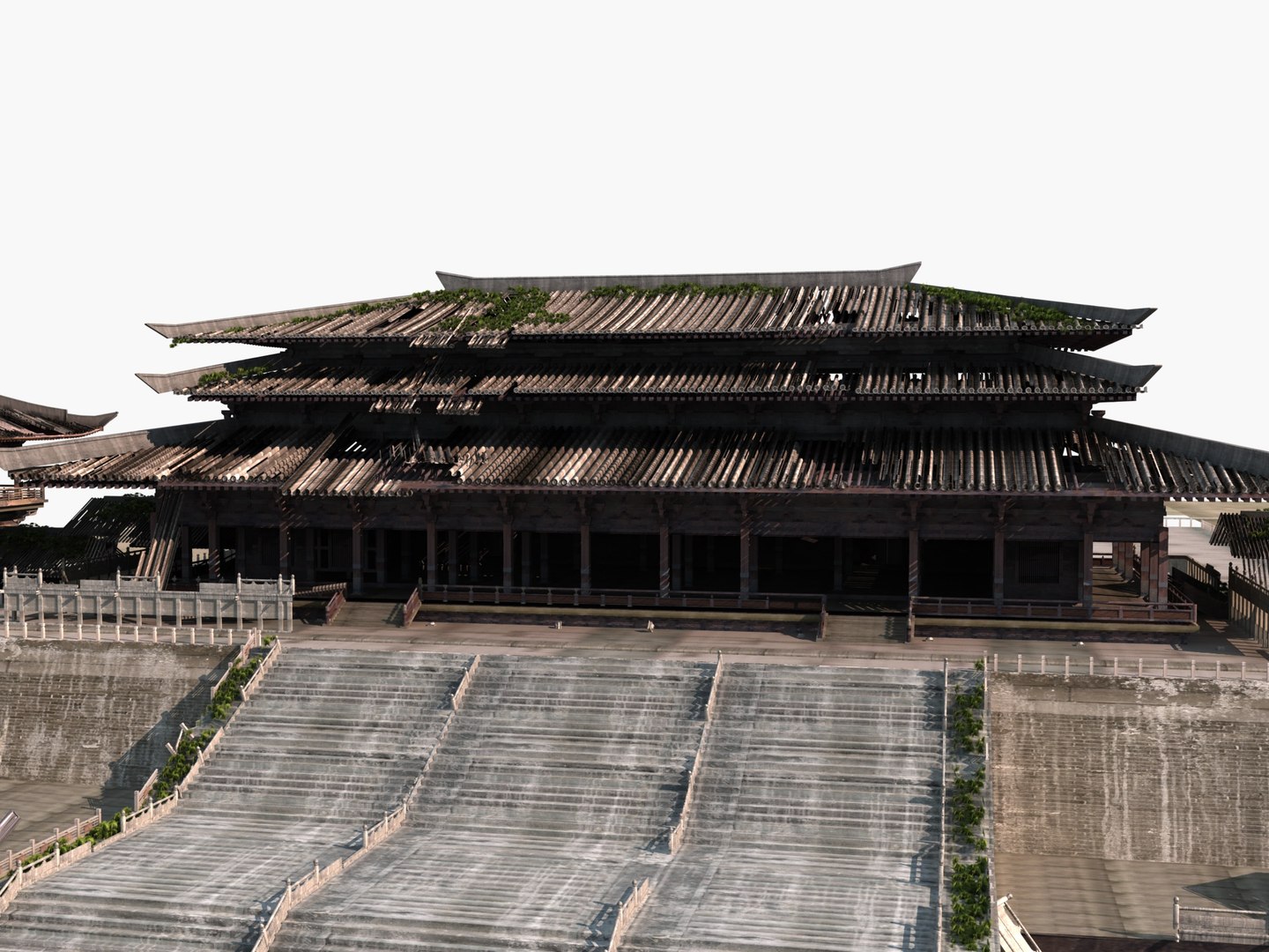 3D Abandoned Imperial Palace Model - TurboSquid 2057417