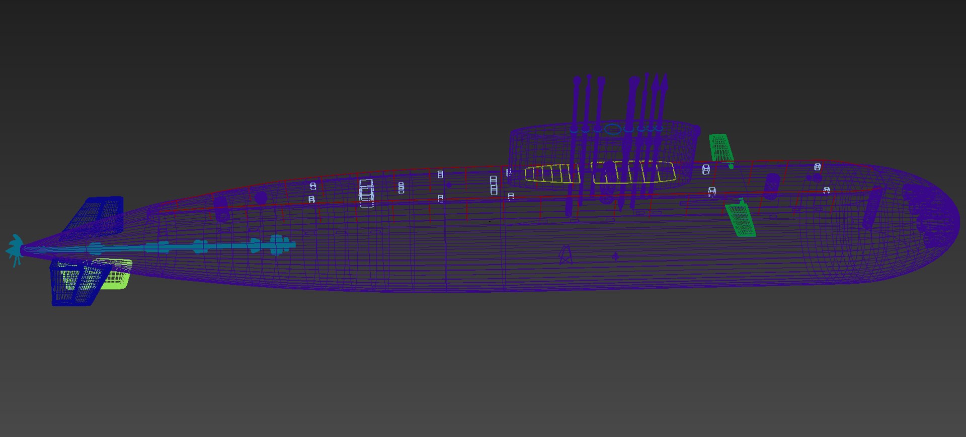 Submarine Project 636 Varshavyanka 3d Model
