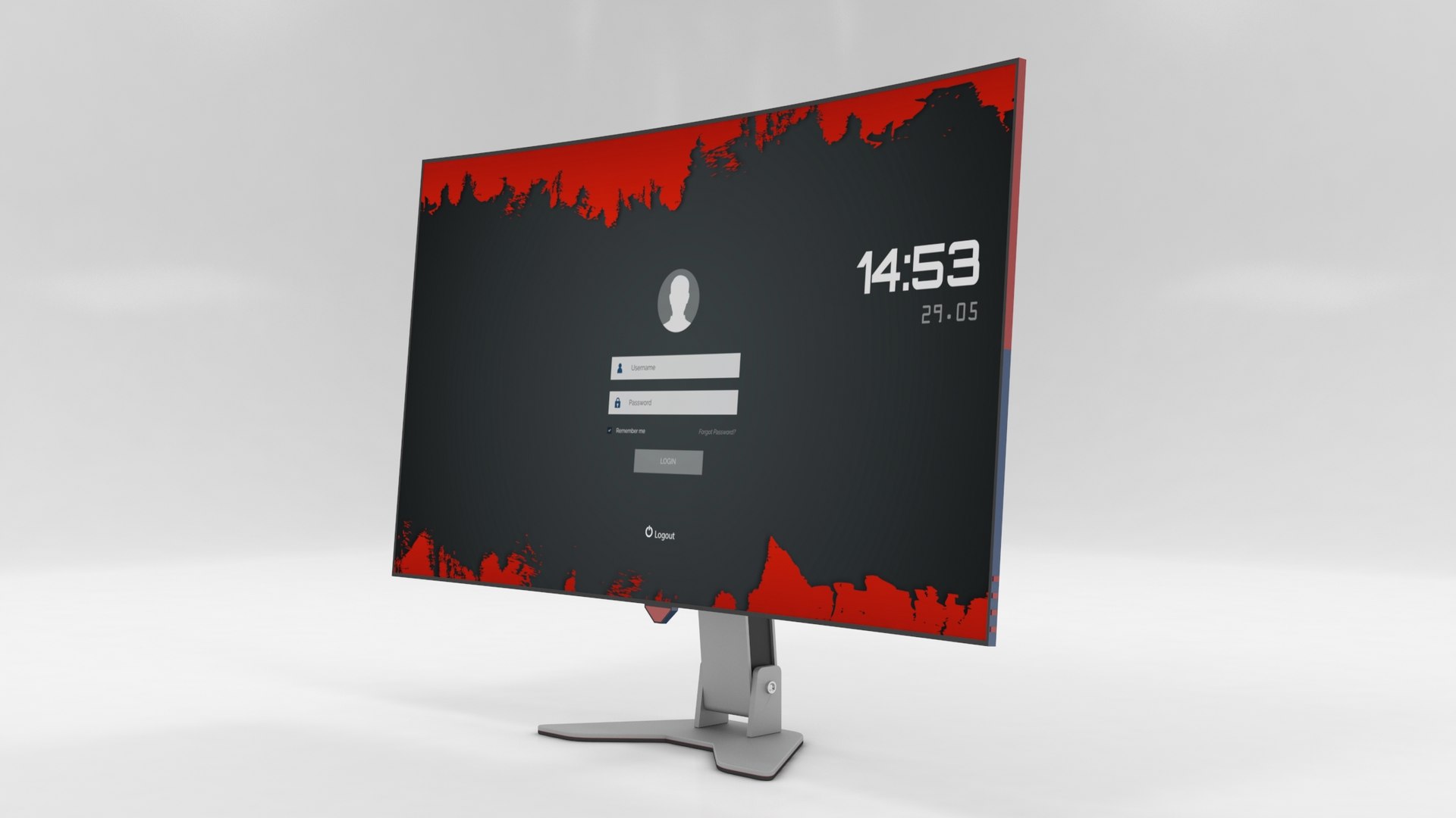 3D designed computer monitor screen - TurboSquid 1638330