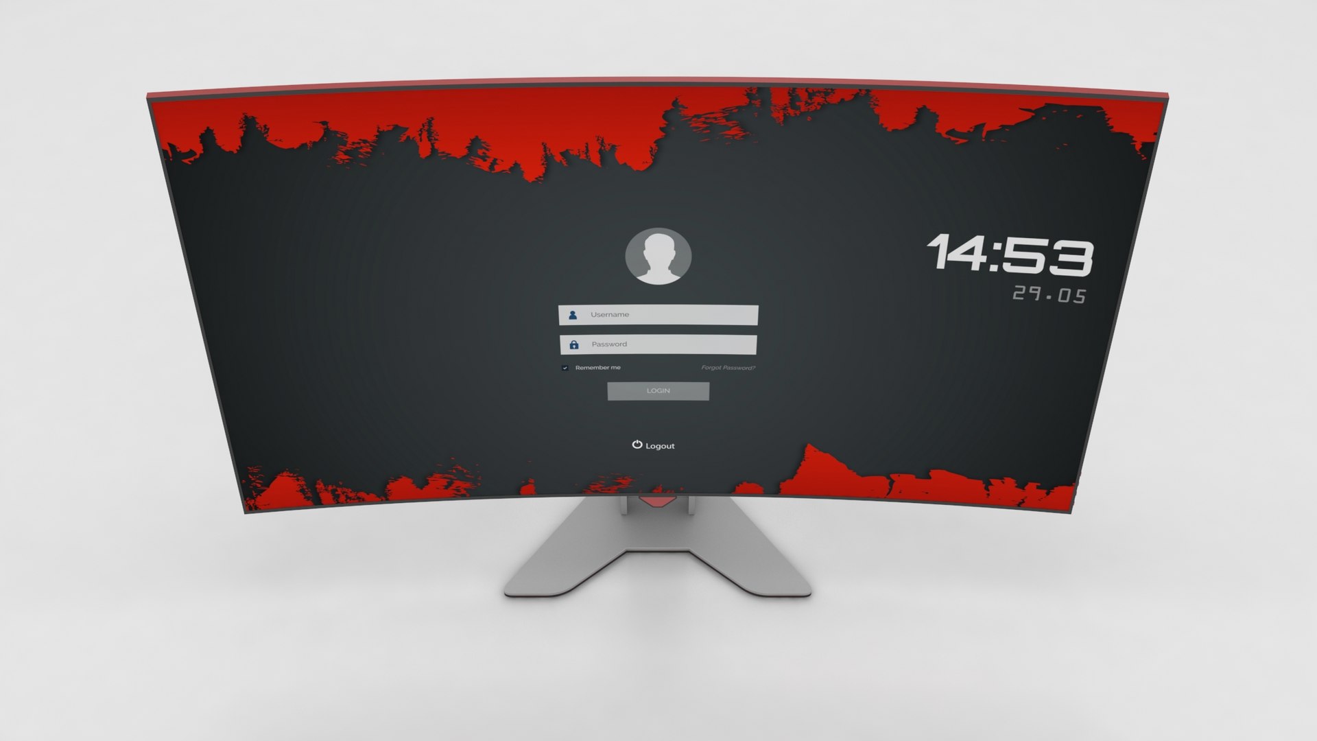 3D designed computer monitor screen - TurboSquid 1638330