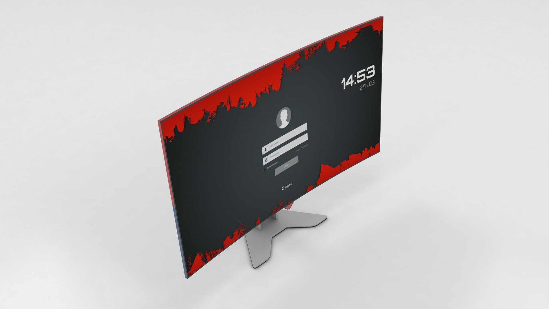 3D designed computer monitor screen - TurboSquid 1638330