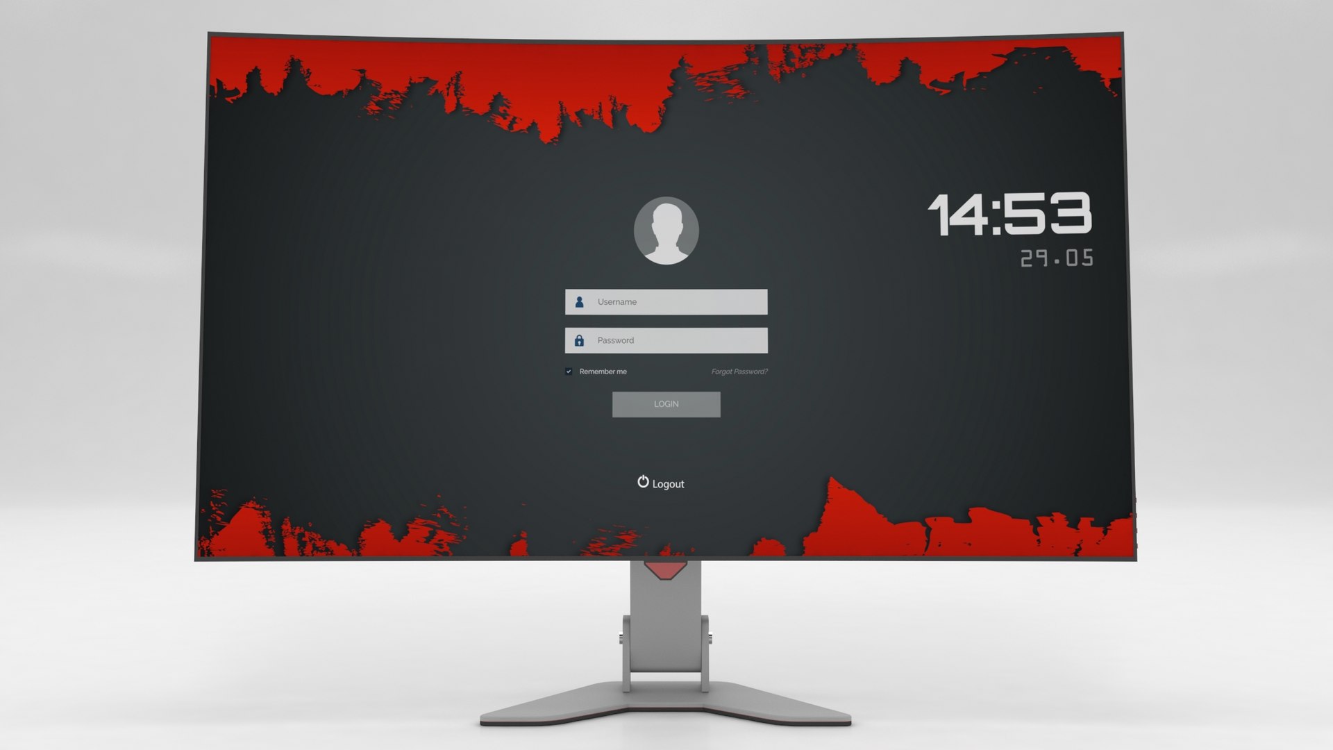 3D designed computer monitor screen - TurboSquid 1638330