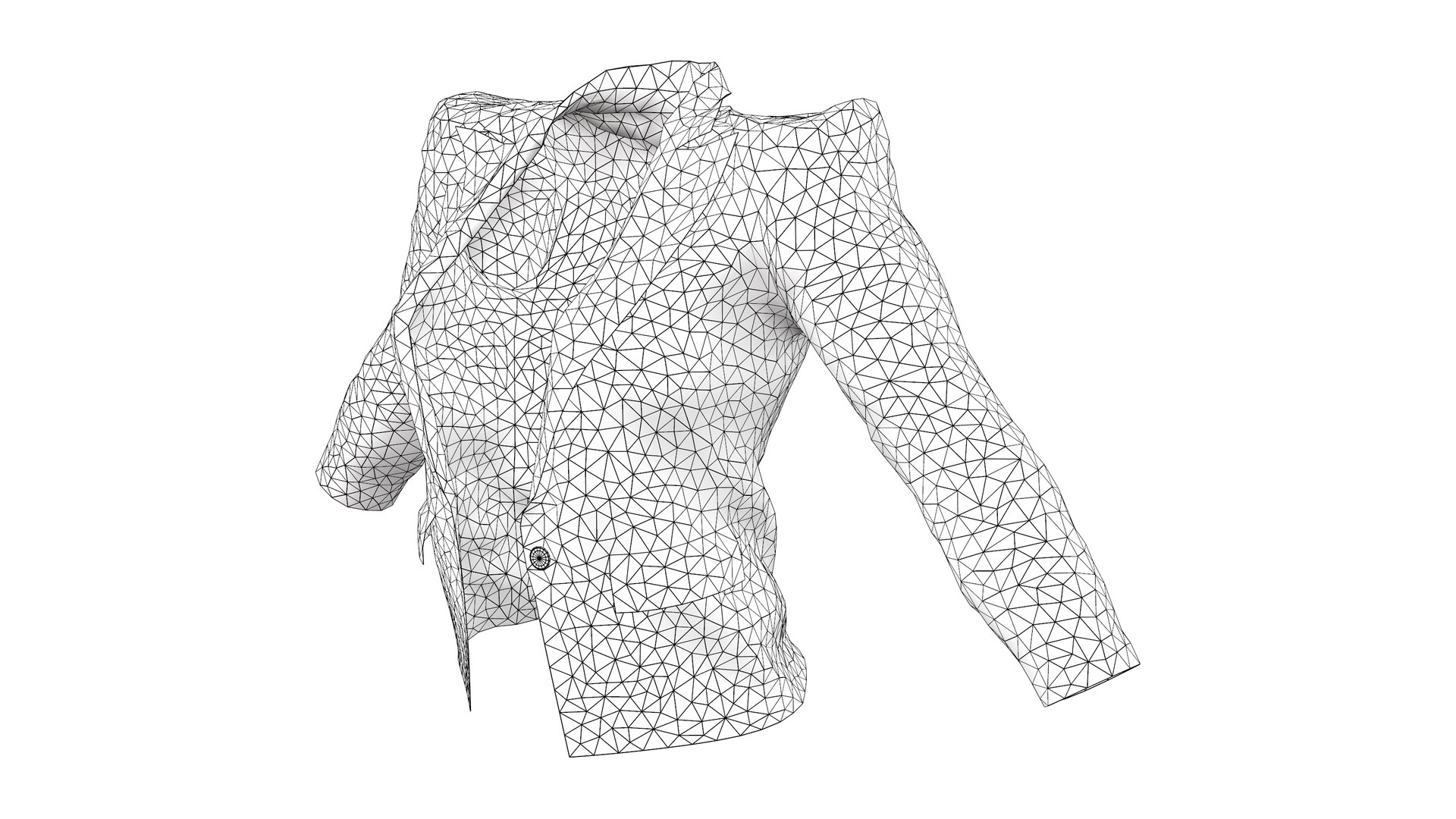 3D Strong Power Shoulder Blazer Jacket Model - TurboSquid 1904335