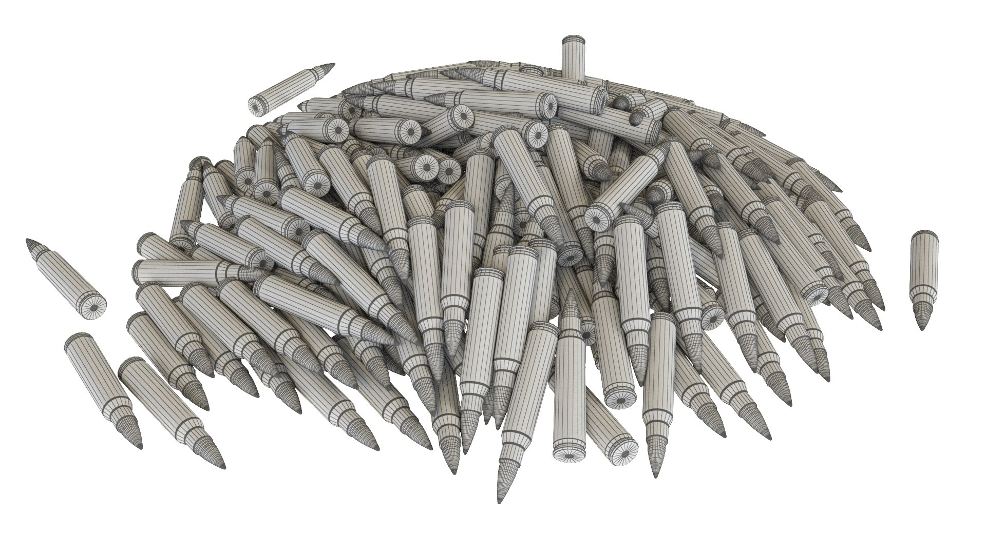 3D Bullets Pile In The Floor 2 - TurboSquid 2003627