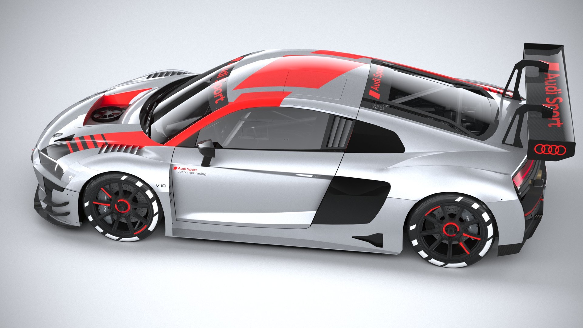 Audi R8 LMS GT3 2020 Lowpoly 3D Model - TurboSquid 1718156