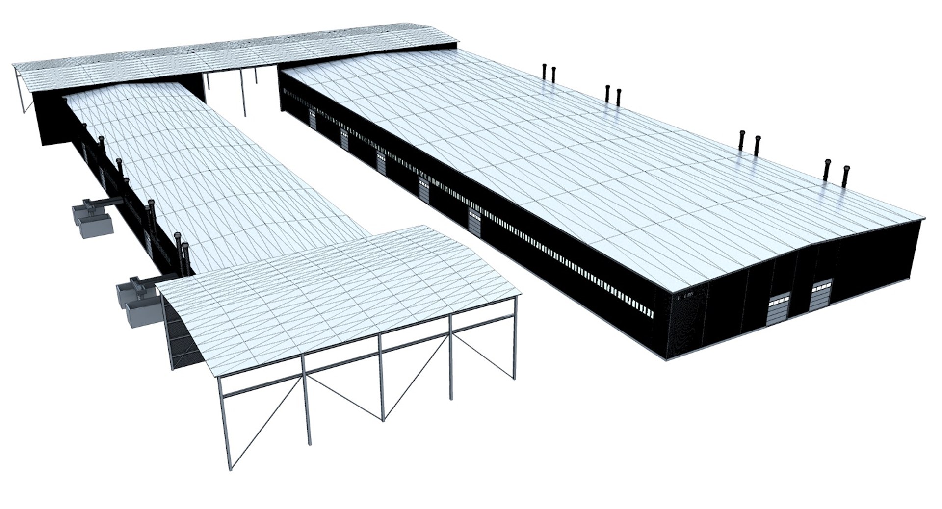 Recycling Waste Sorting Building 3D - TurboSquid 1291396
