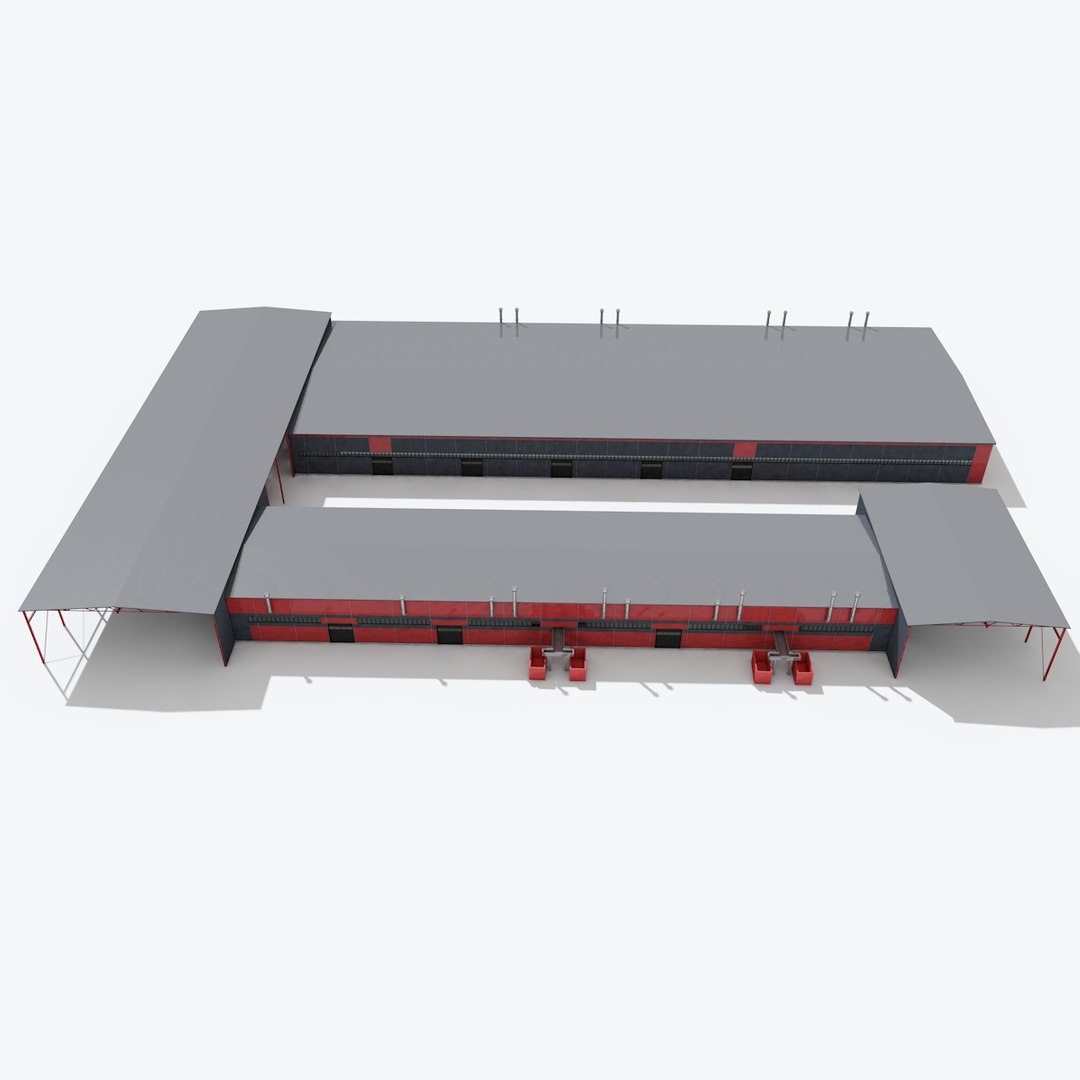 Recycling Waste Sorting Building 3D - TurboSquid 1291396