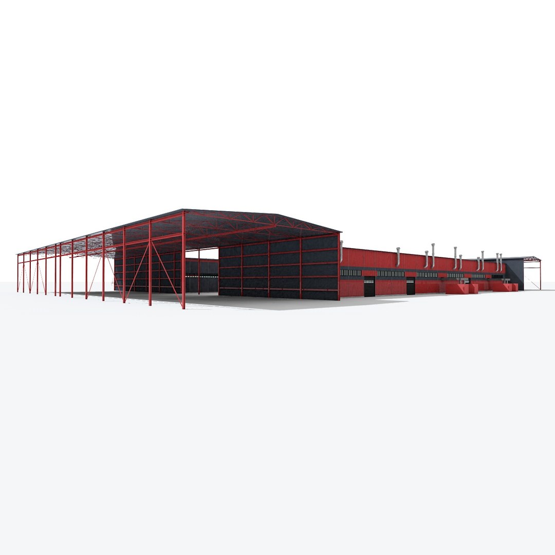 Recycling Waste Sorting Building 3D - TurboSquid 1291396
