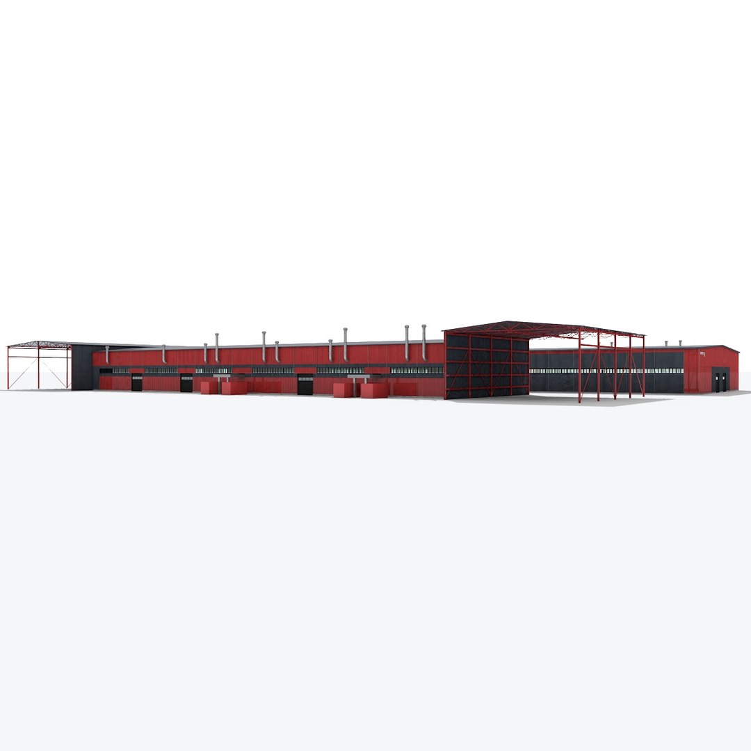 Recycling Waste Sorting Building 3D - TurboSquid 1291396