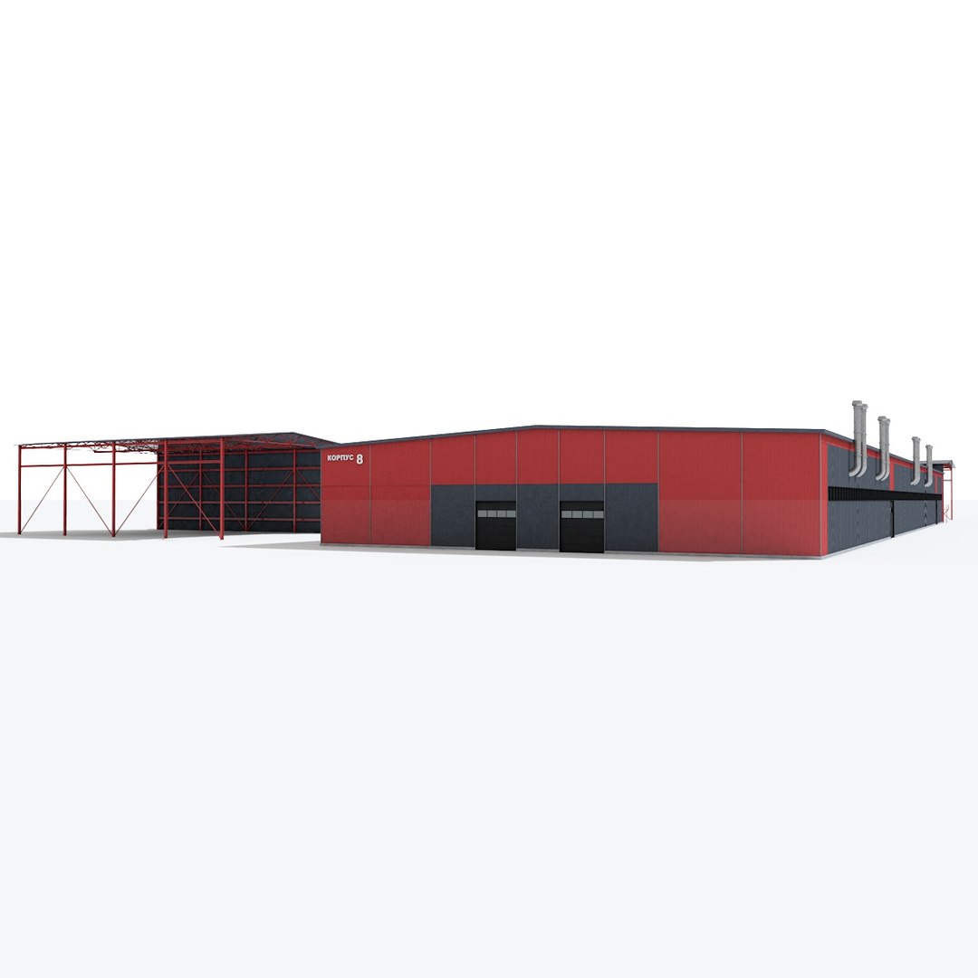 Recycling Waste Sorting Building 3D - TurboSquid 1291396