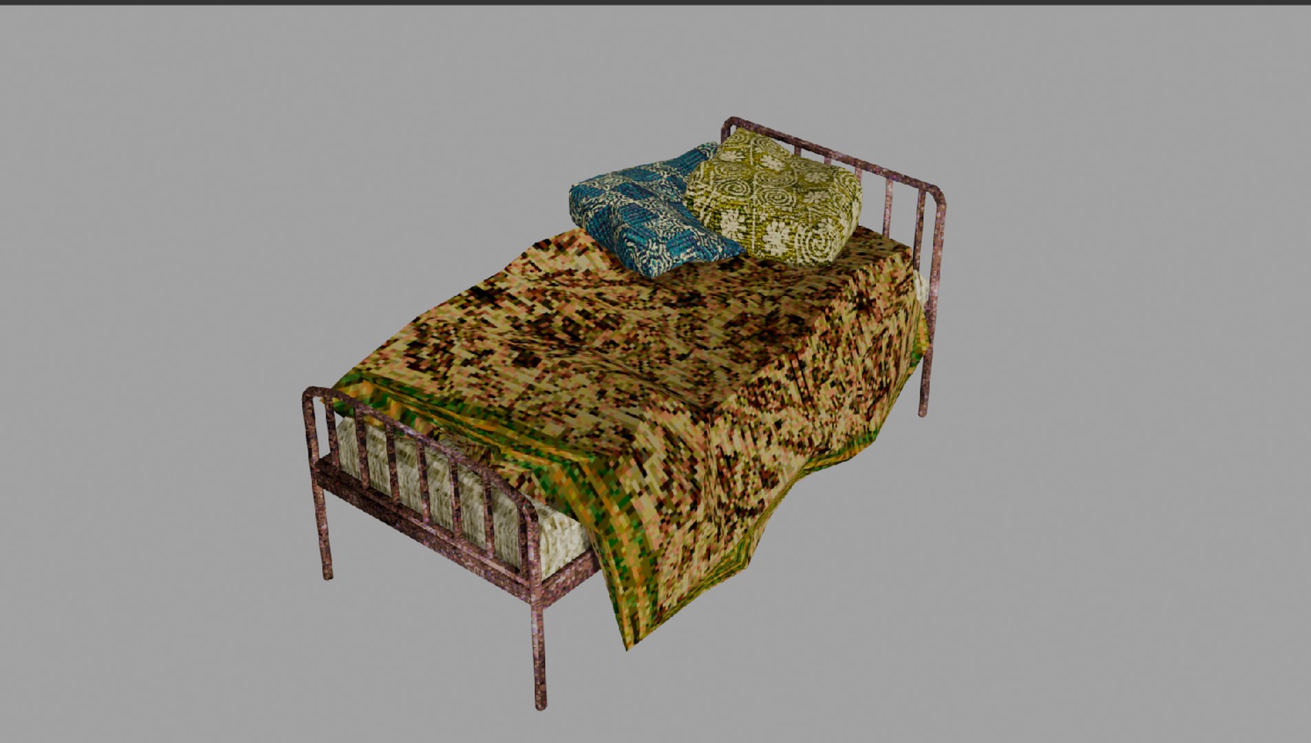 3D Model Lowpoly Retro Beds In Psx Ancient Style - TurboSquid 2257879