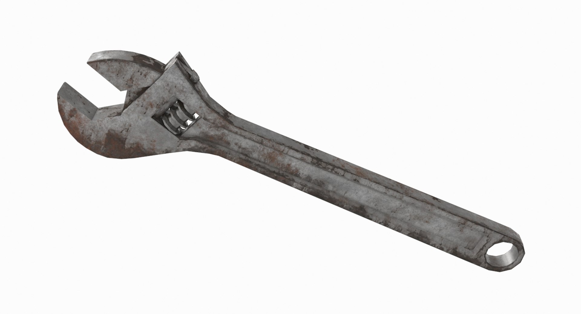 3D Rusty Adjustable Wrench - TurboSquid 1220670
