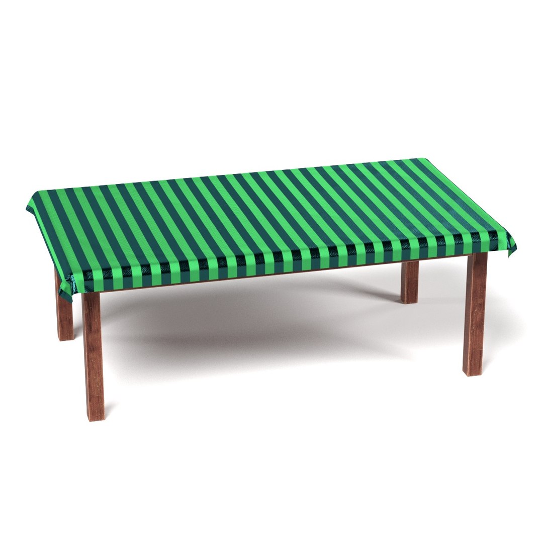 3d 3ds Tables Tableclothes Rectangular