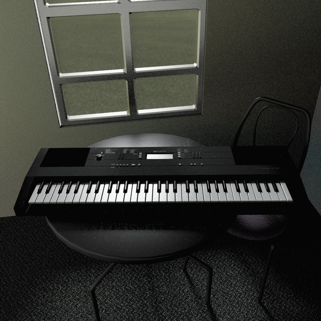 3d Model Of Yamaha Psr E343