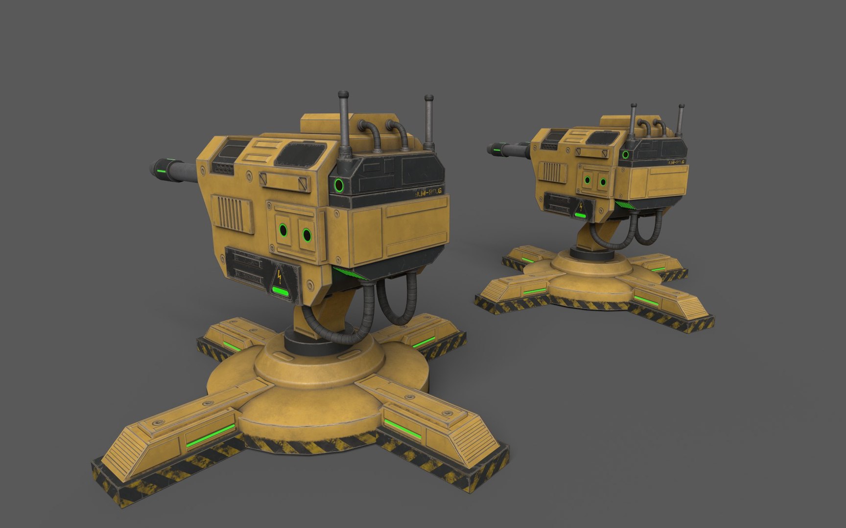 3D GunTurrets - TurboSquid 2112928