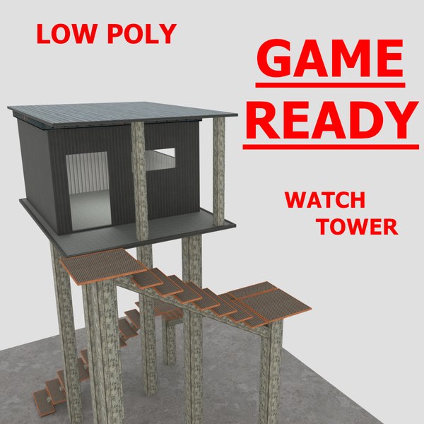 modelo 3d Atalaya metálica - TurboSquid 2165993