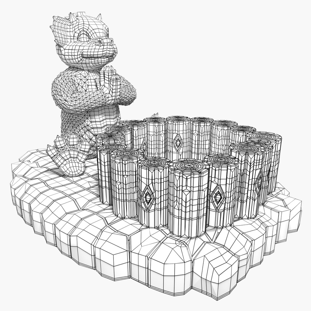 3D DRAGON CANDLESTICK - TurboSquid 2174433