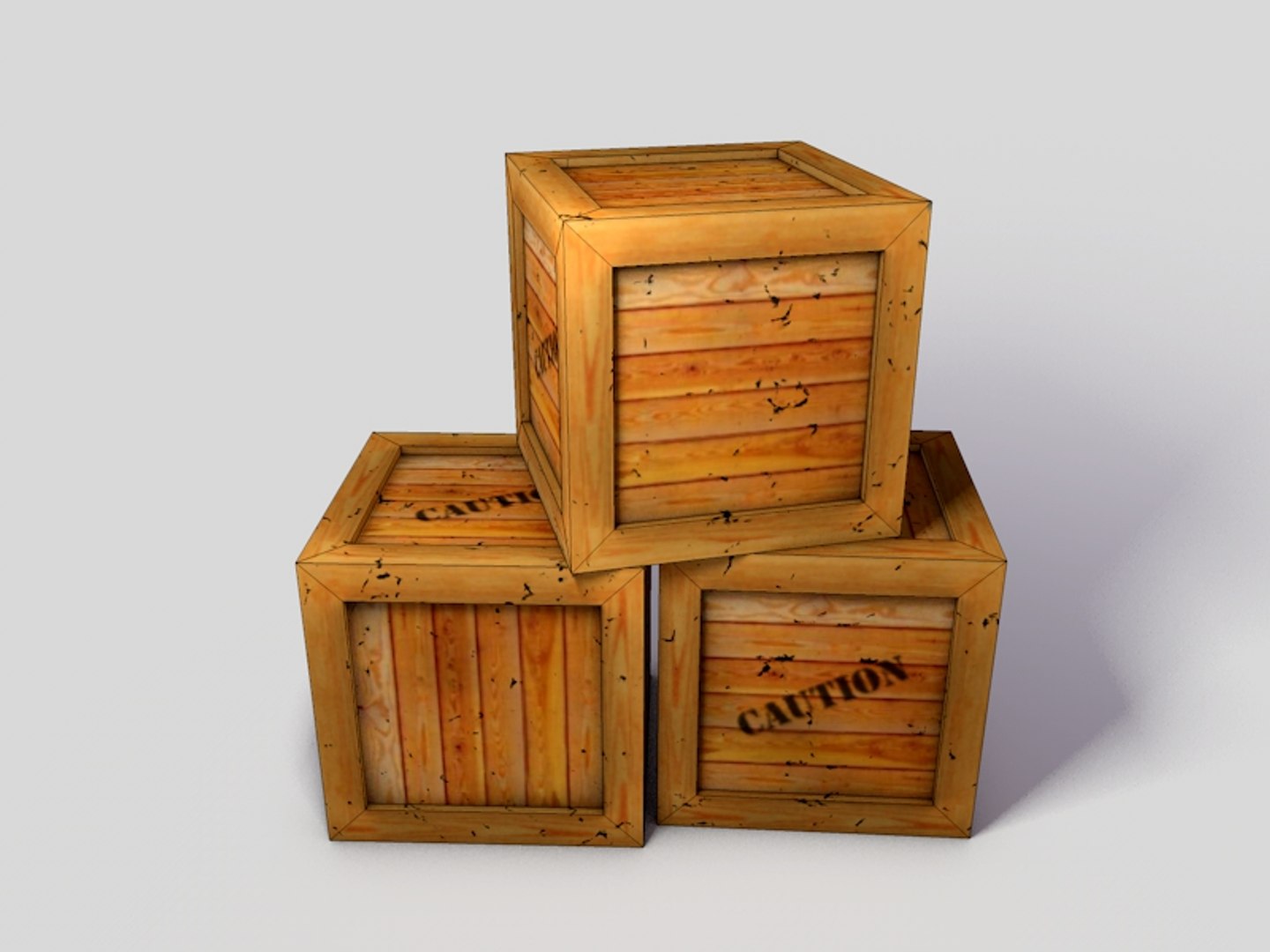 Dangerous Goods Boxes C4d