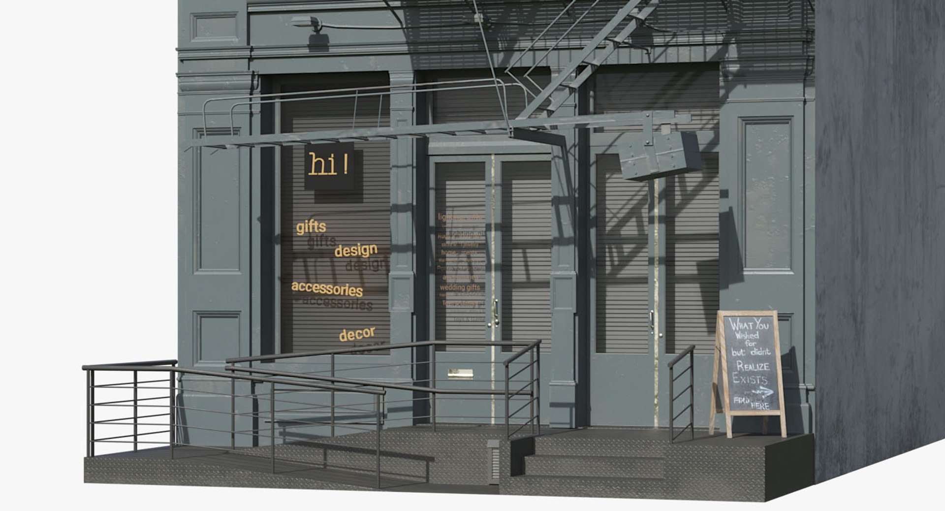 3D Model New York Decor Shop - TurboSquid 1395222