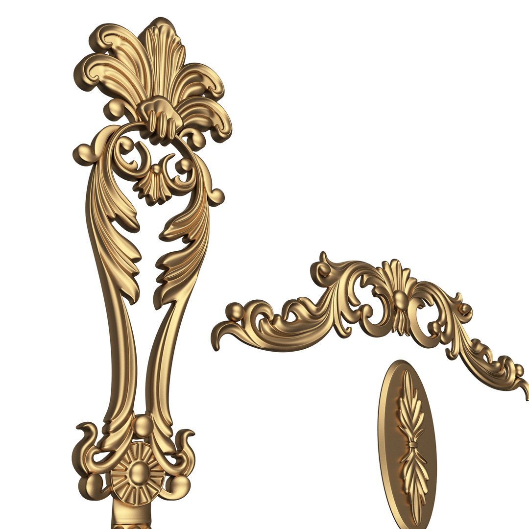 3D Carved Plaster Molding Decoration 026 Model - TurboSquid 1977404