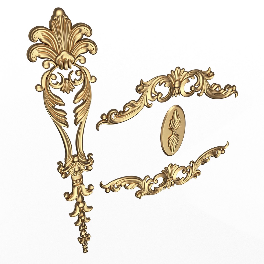 3D Carved Plaster Molding Decoration 026 Model - TurboSquid 1977404