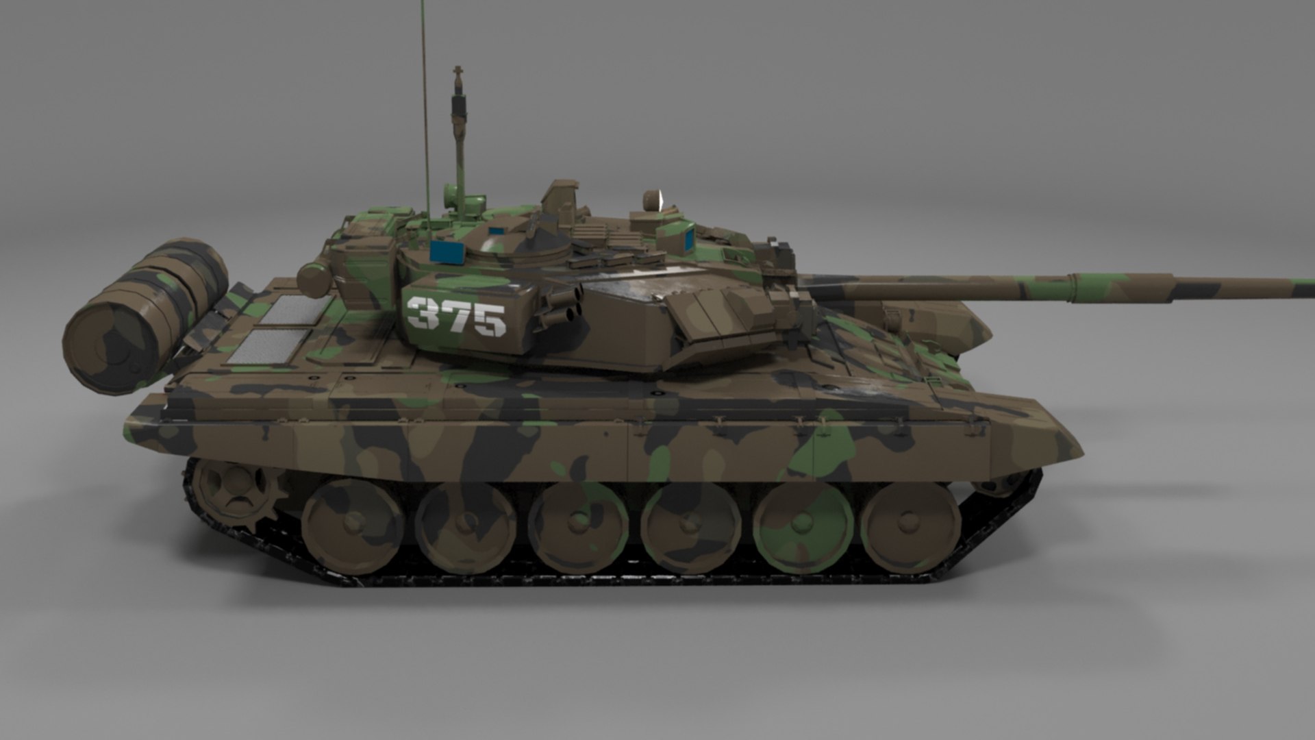 3D Model Camouflaged T90A Main Battle Tank 3D Model - TurboSquid 2126232