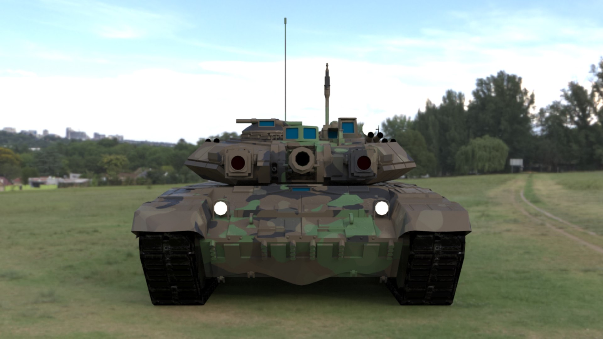 3D Model Camouflaged T90A Main Battle Tank 3D Model - TurboSquid 2126232