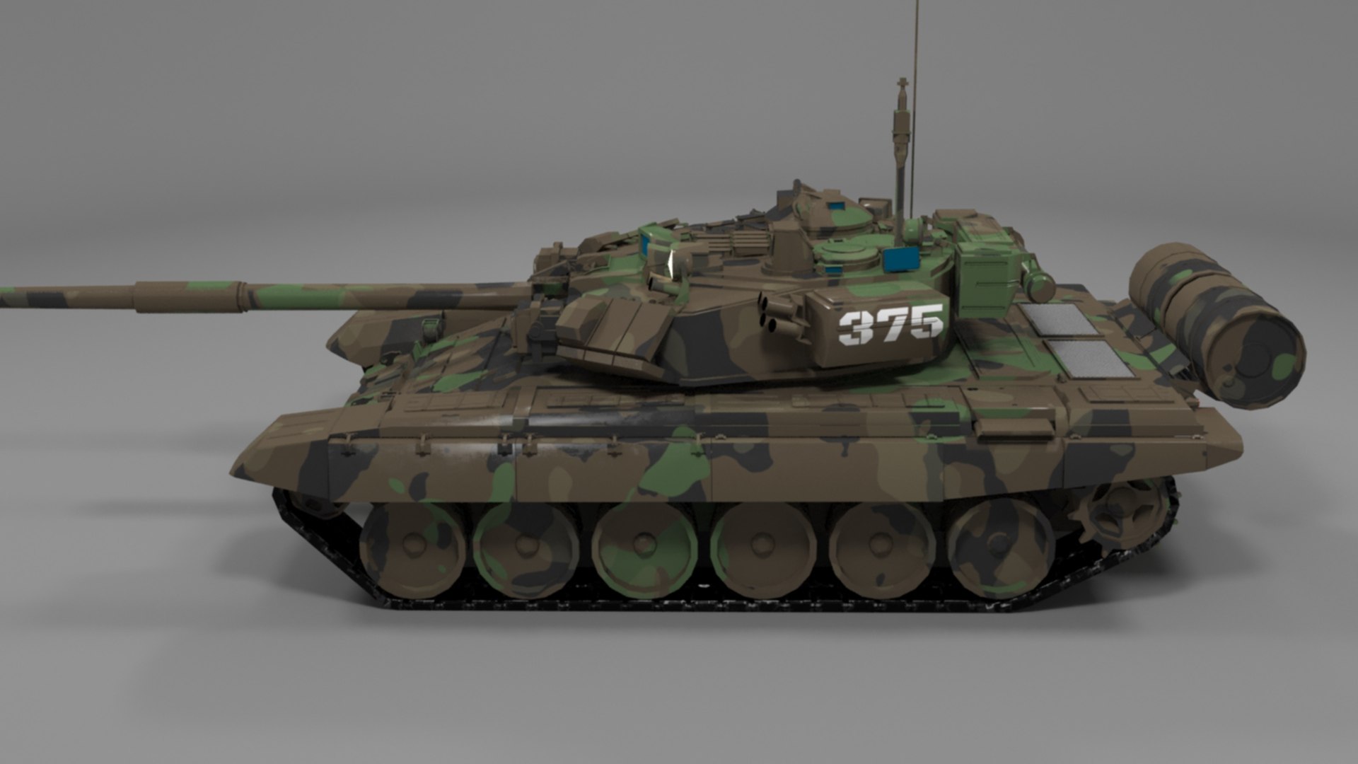 3D Model Camouflaged T90A Main Battle Tank 3D Model - TurboSquid 2126232