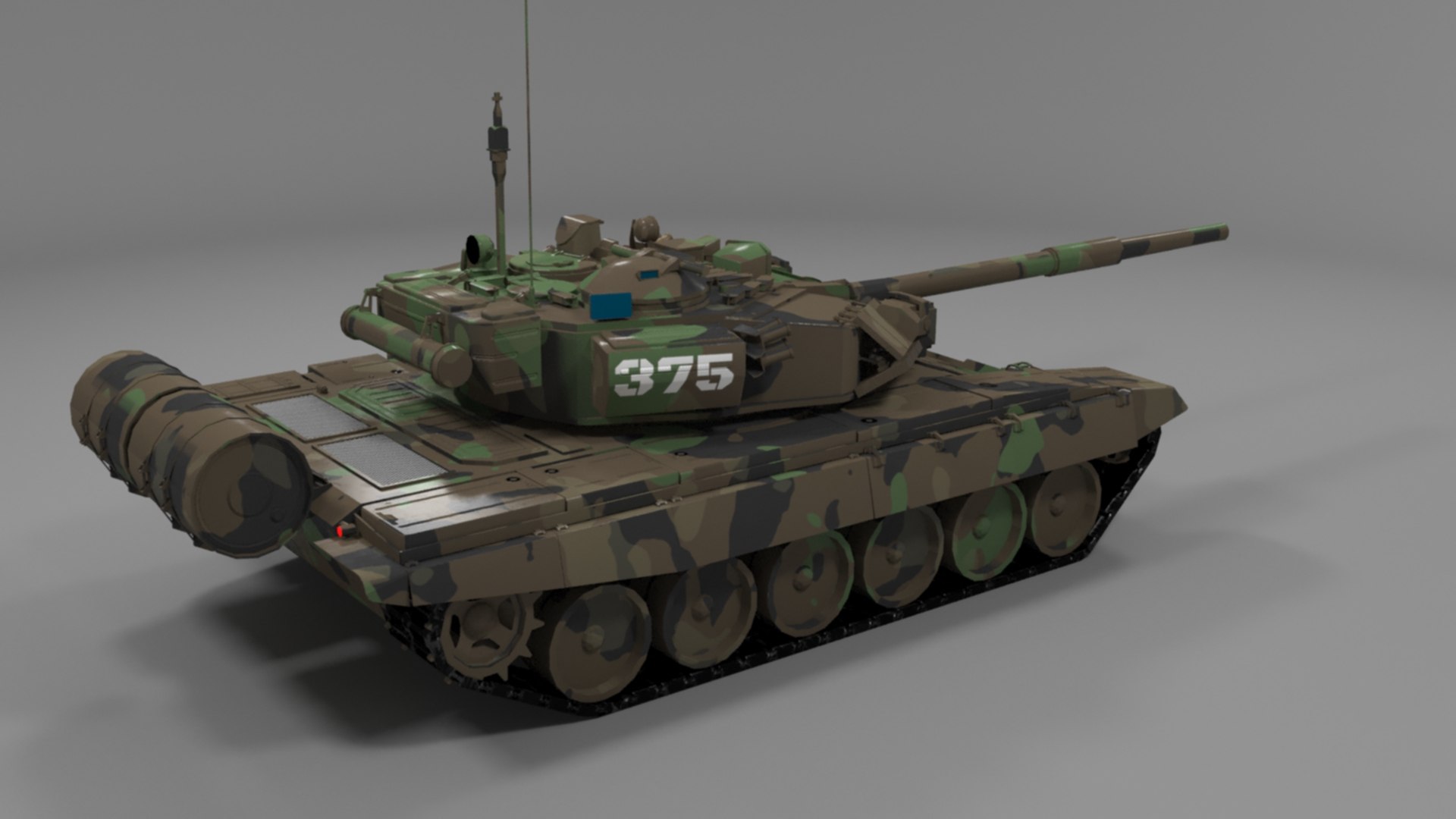 3D Model Camouflaged T90A Main Battle Tank 3D Model - TurboSquid 2126232