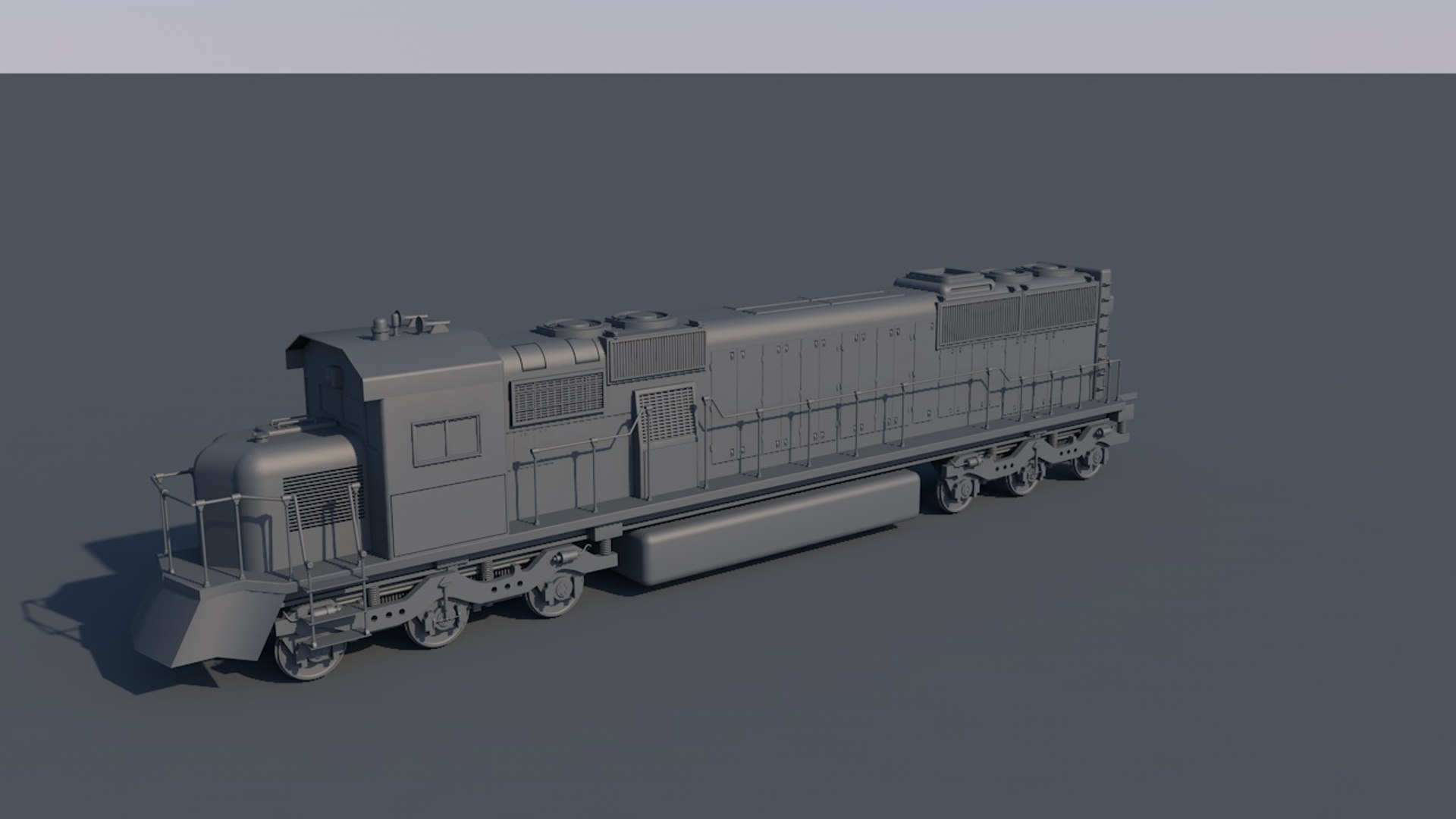 Diesel Locomotive 3d Model